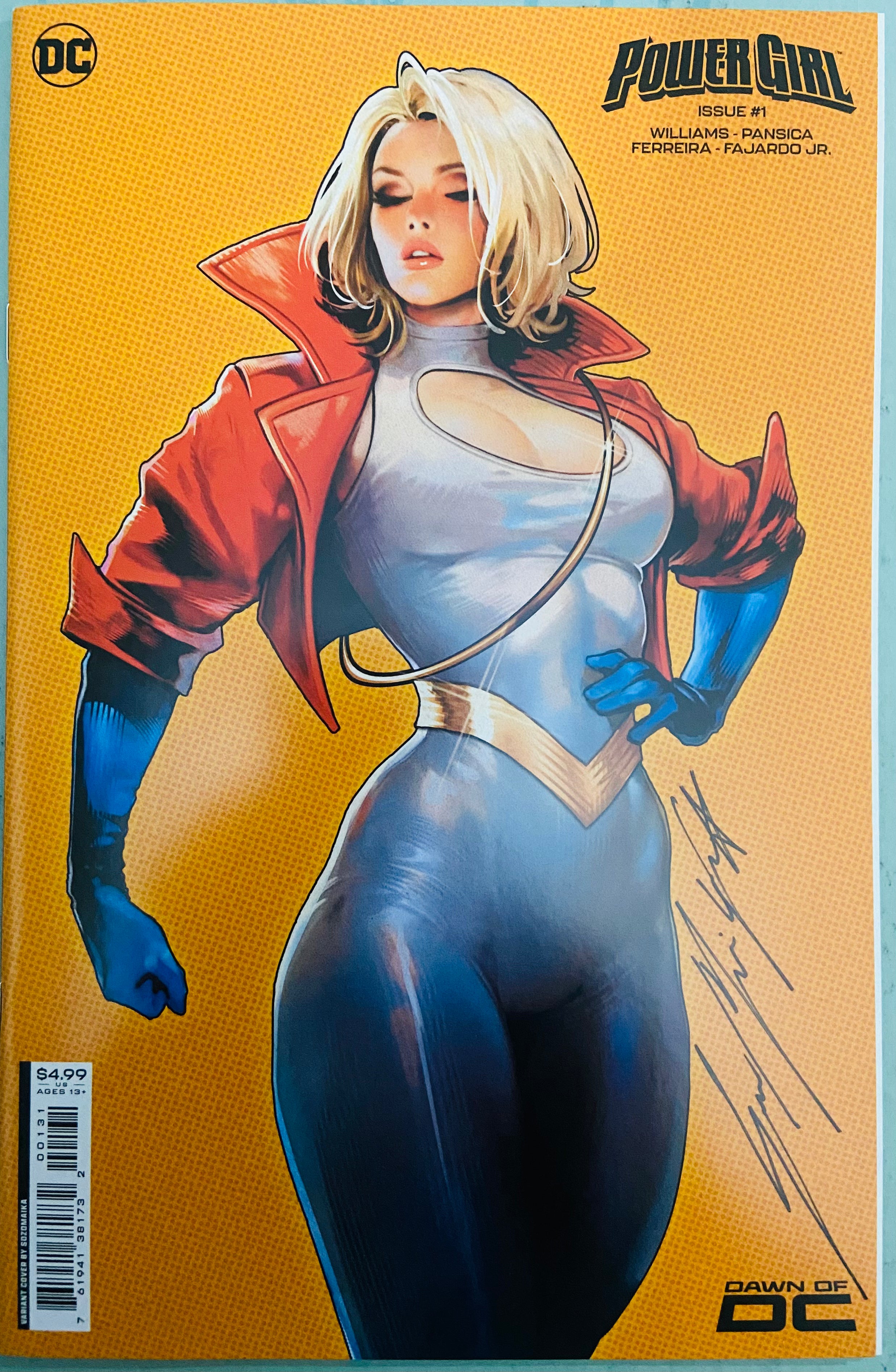 Power Girl 1 Signed By Sozomaika Holygrail Comix 6903